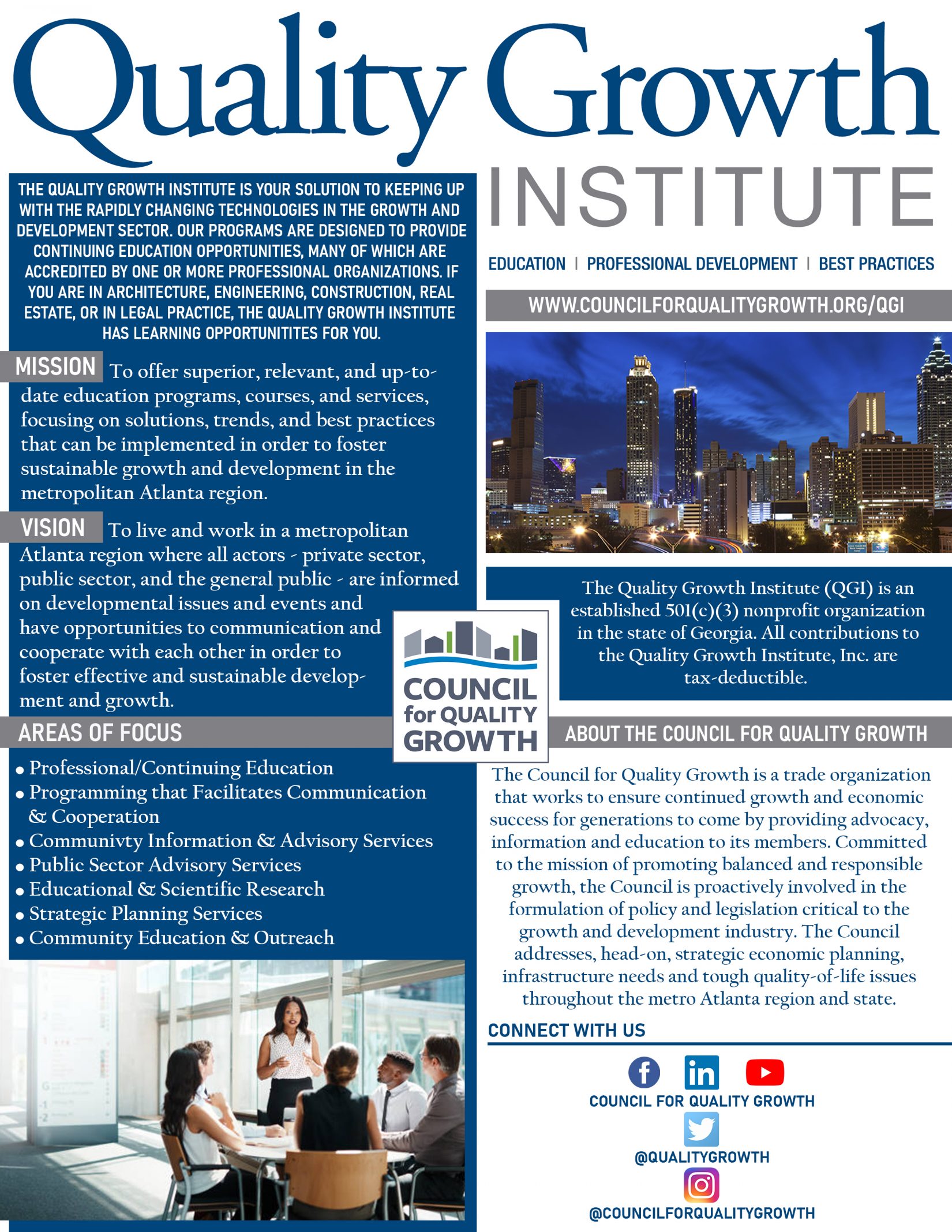 Quality Growth Institute - Council for Quality Growth