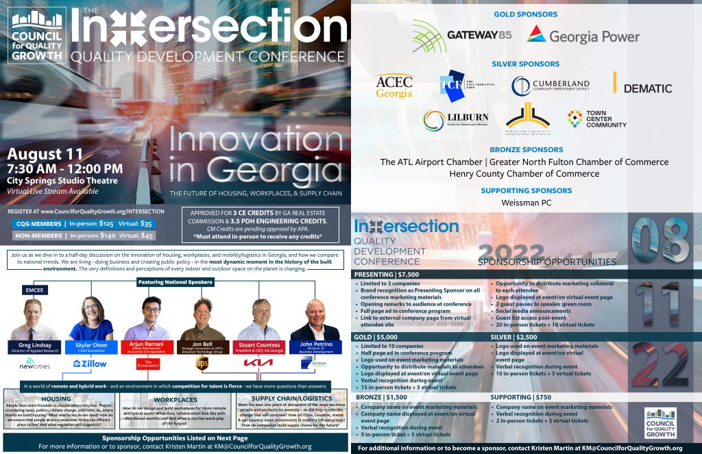 The Intersection Conference - Council for Quality Growth