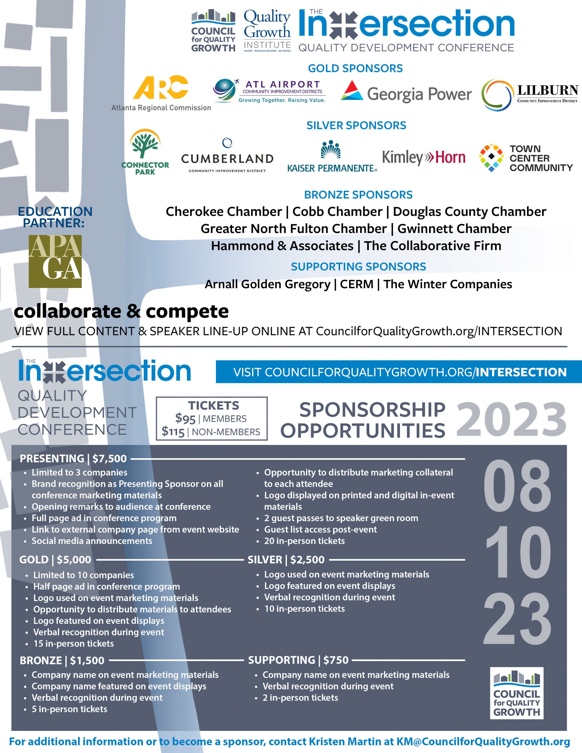 PRESS RELEASE: Council for Quality Growth Announces Speaker Line-up for The INTERSECTION ...